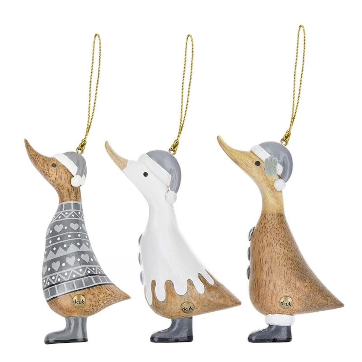 DCUK Alpine Wooden Duck Christmas Tree Decorations | Mollie & Fred ...