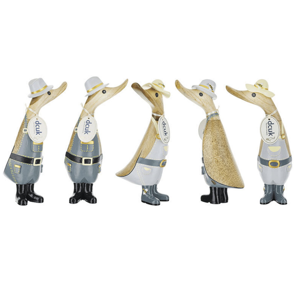 DCUK Bee Gardener Design Wooden Duckling Ornaments | Mollie & Fred – Mollie and Fred Gifts