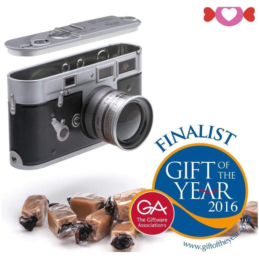 Vintage Camera Tin With Fudge – Mollie and Fred Gifts