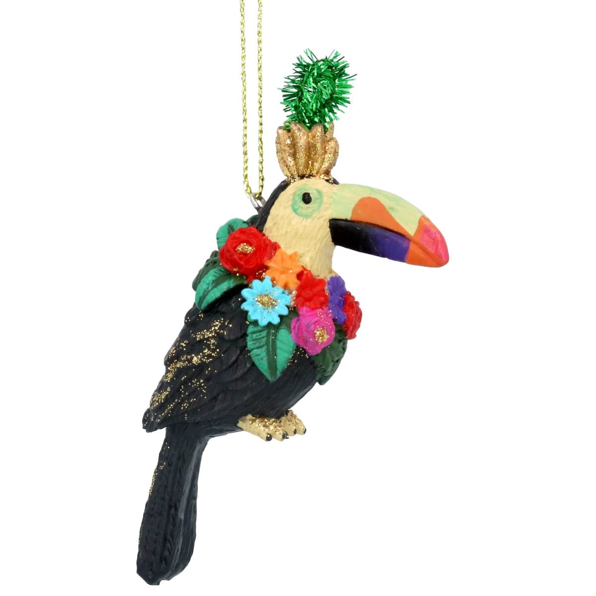 Gisela Graham Carnival Toucan Christmas Tree Decoration| Mollie & Fred ...