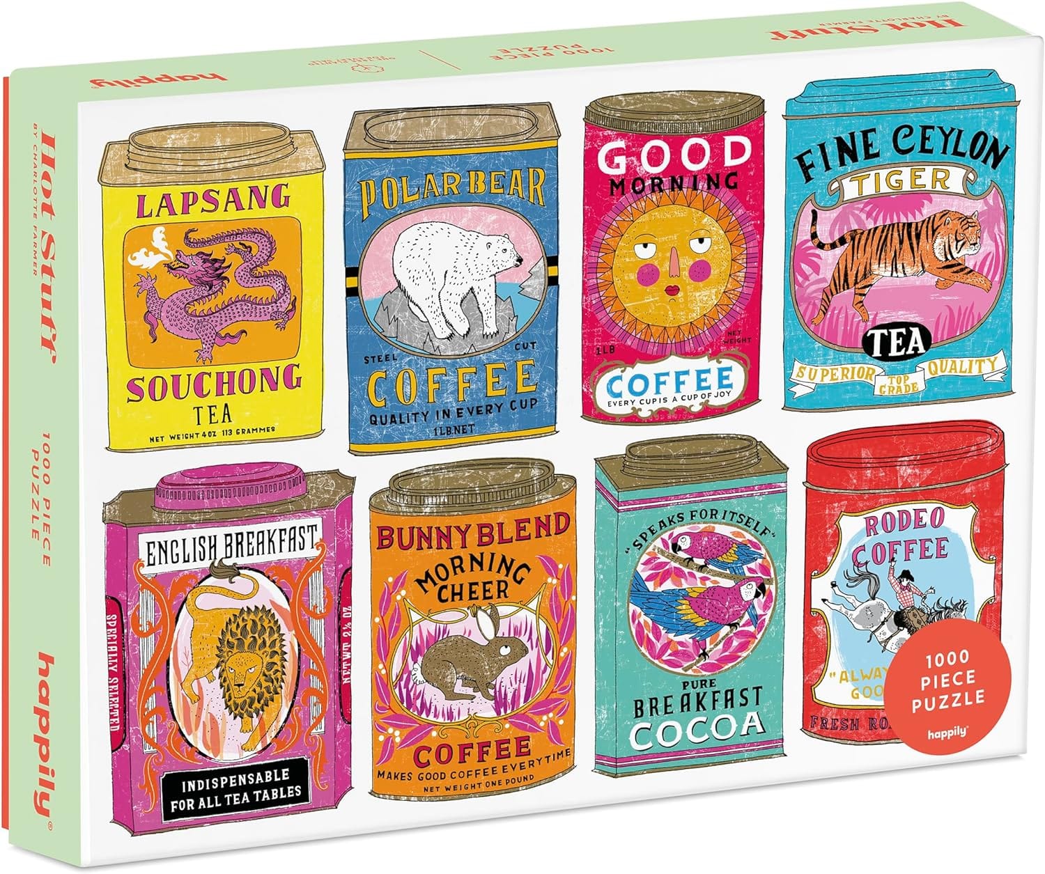 Tea and Coffee Hot Stuff 1000 Piece Jigsaw Puzzle | Mollie & Fred ...