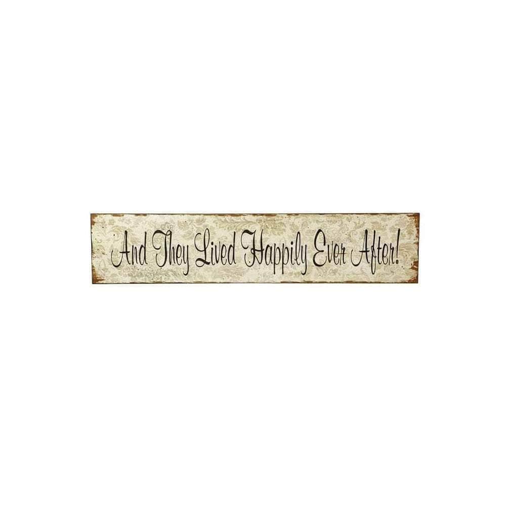 They Lived Happily Ever After Wooden Sign – Mollie and Fred Gifts