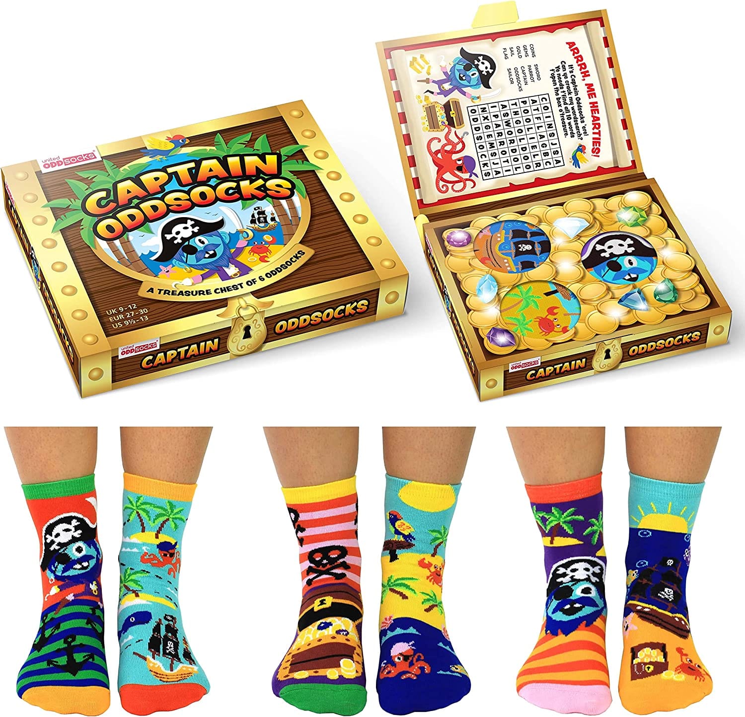 United Oddsocks Captain Oddsocks Children's Socks | Mollie and Fred ...