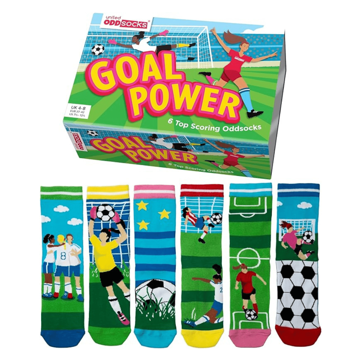 United Oddsocks Goal Power Football Themed Gift Socks | Mollie & Fred ...