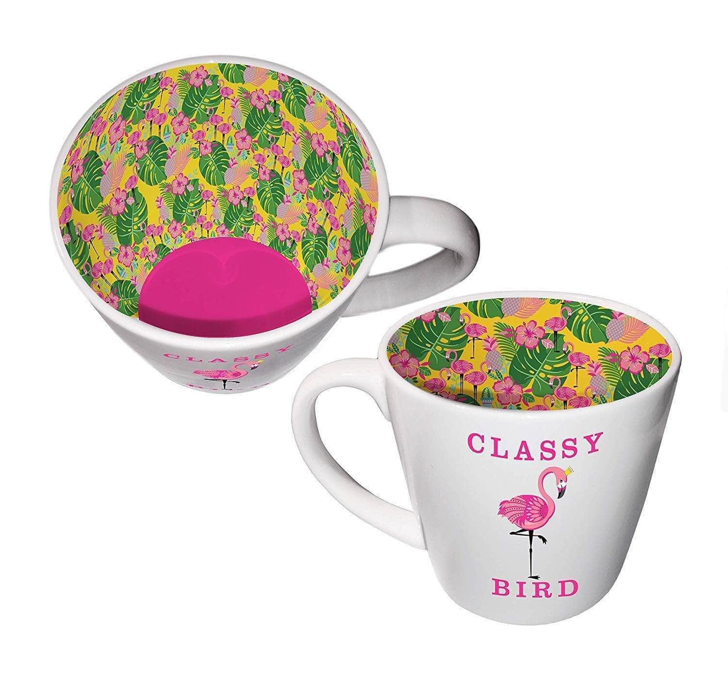 Classy Bird Mug Flamingo Design | Mollie and Fred Gifts
