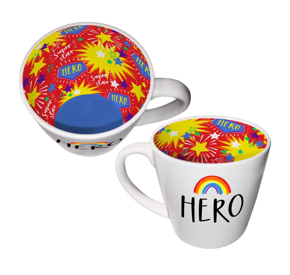 WPL Gifts Hero Rainbow Design Ceramic Gift Mug | Mollie and Fred ...