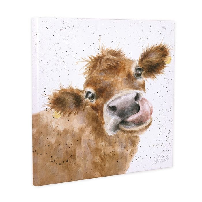 Wrendale Designs Rustic "Moooo" Cow Wall Art Canvas | Mollie & Fred ...